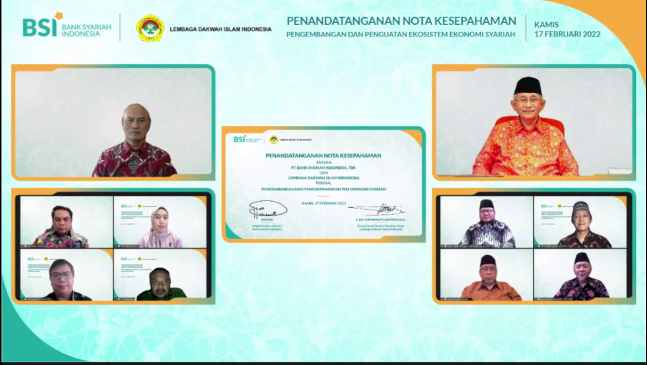 LDII DIY Ikuti Penandatanganan MoU BSI dan DPP LDII Secara Virtual ...